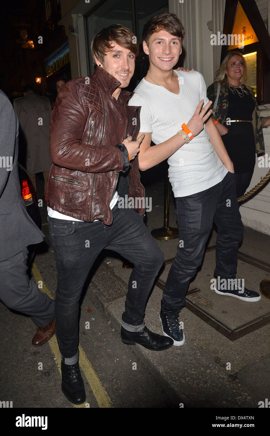 Kye Sones and Michael Parsons of District 3 at Mahiki nightclub. London ...
