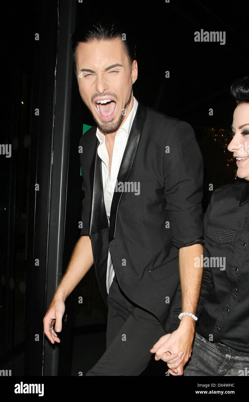 The X Factor finalists Rylan Clark and Lucy Spraggan arrive at their ...