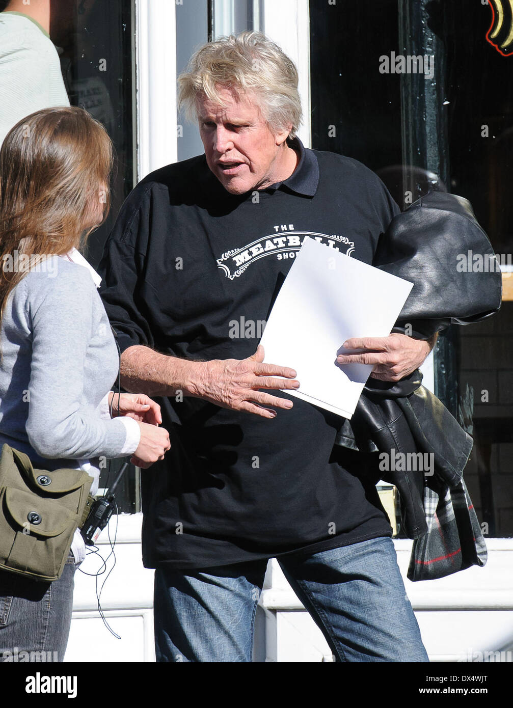 Gary Busey on the set of 'Celebrity Apprentice' Featuring: Gary Busey ...