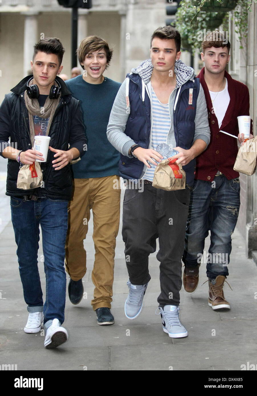 Jamie Hamblett aka JJ, George Shelley, Josh Cuthbert and Jaymi Hensley ...