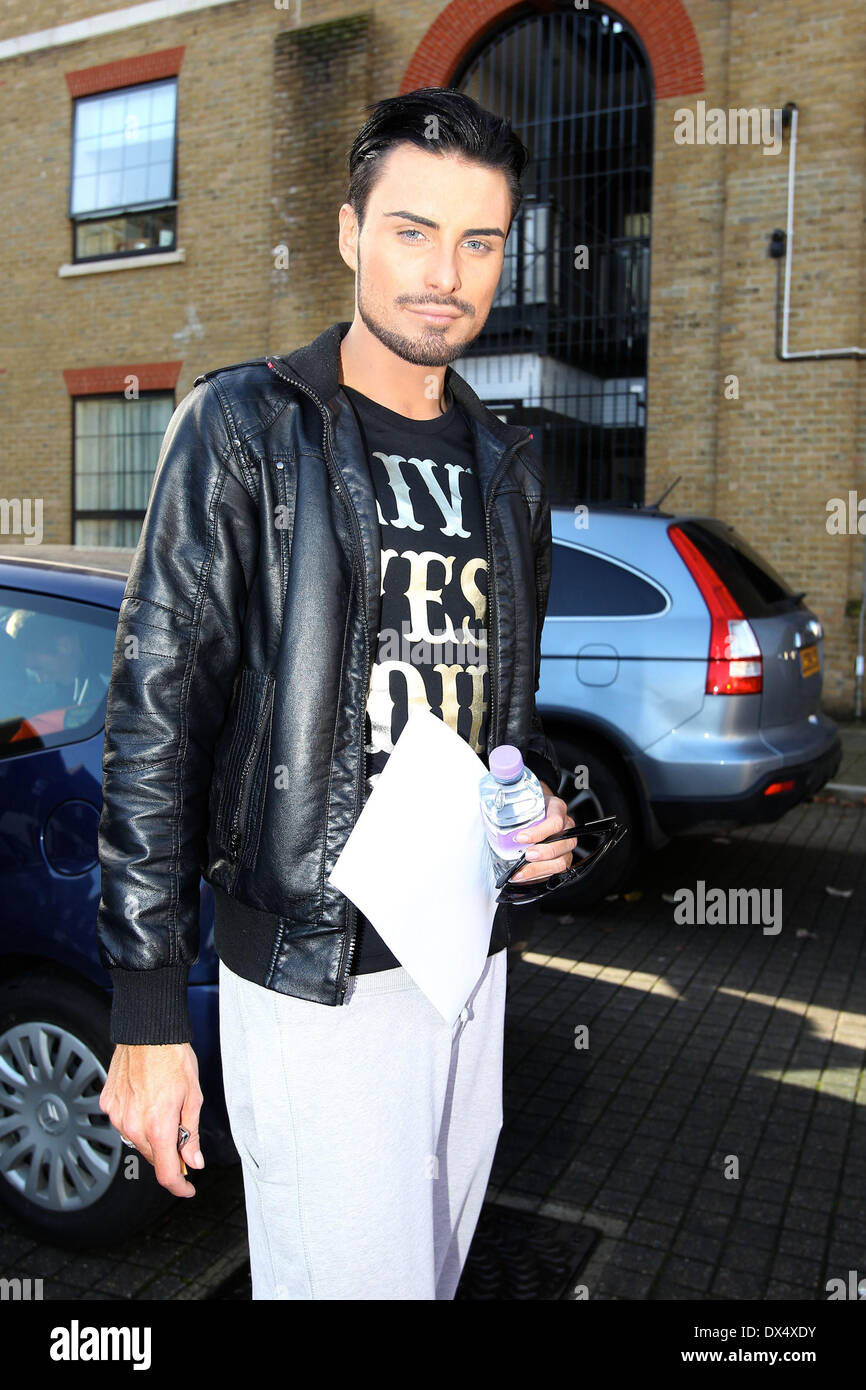 Rylan Clark The X Factor finalists outside the studio London, England ...