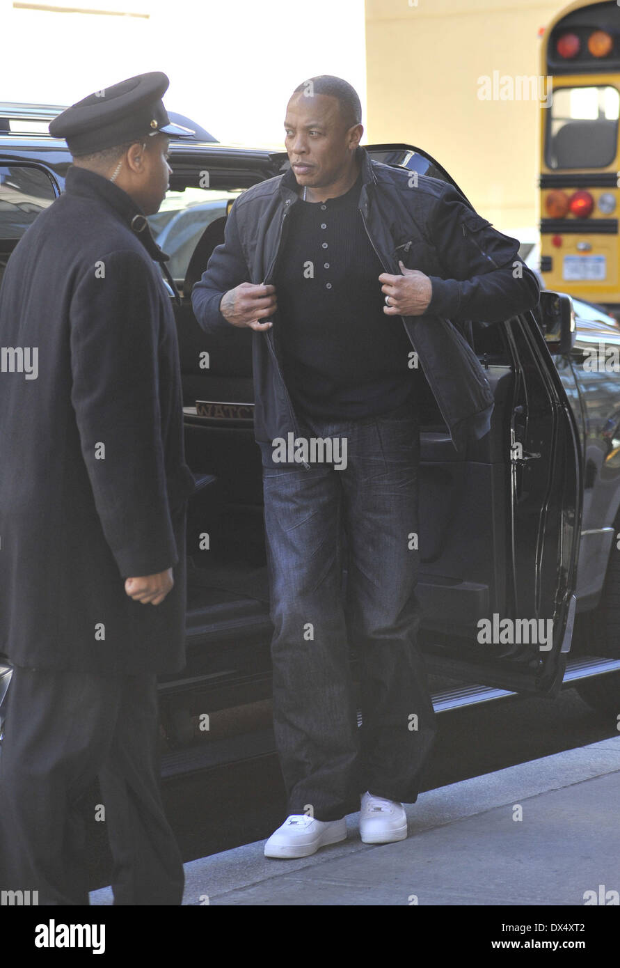 Andre Romelle Young aka Dr Dre arriving at Manhattan Hotel Featuring ...