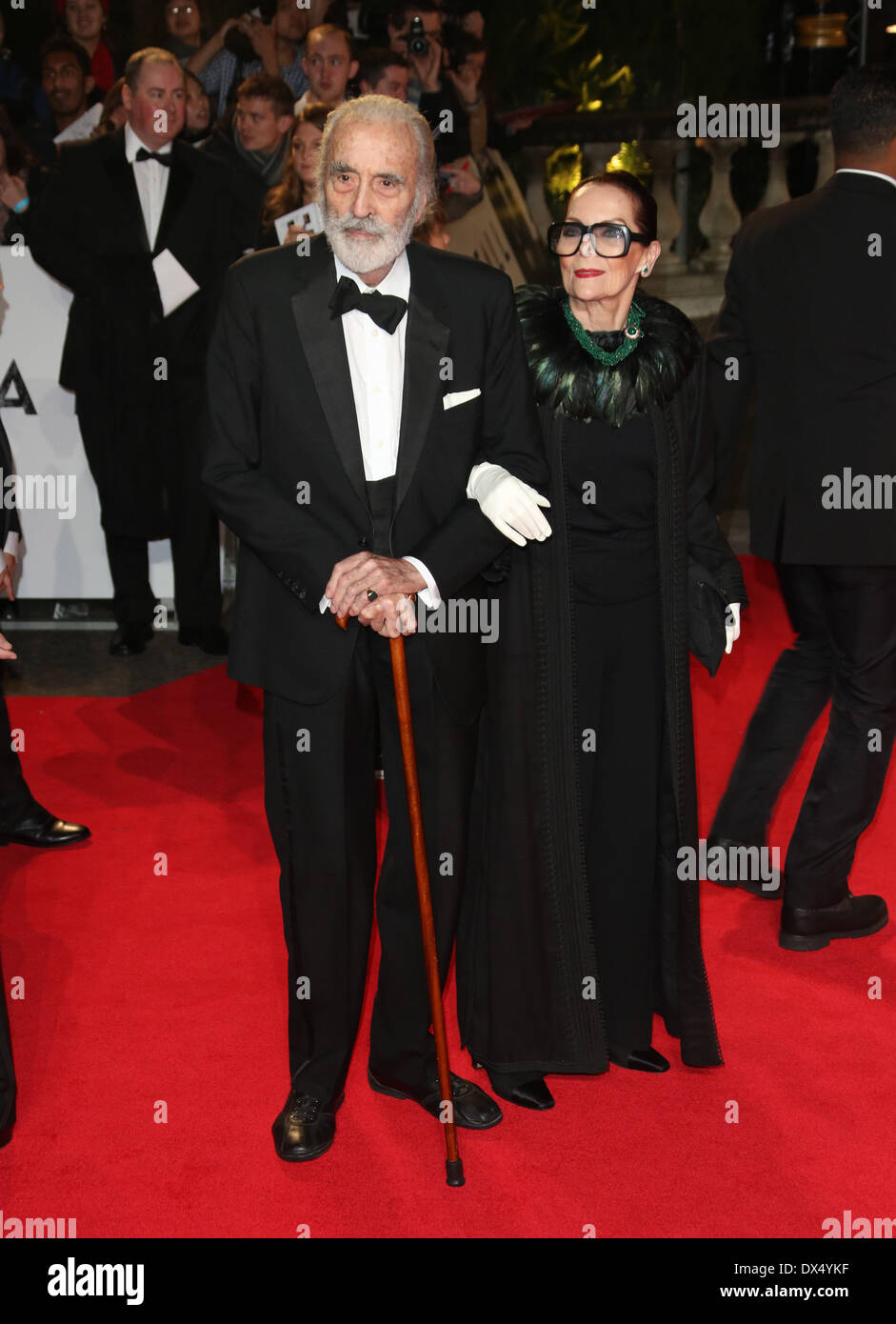 Christopher lee wife birgit kroencke hi-res stock photography and ...