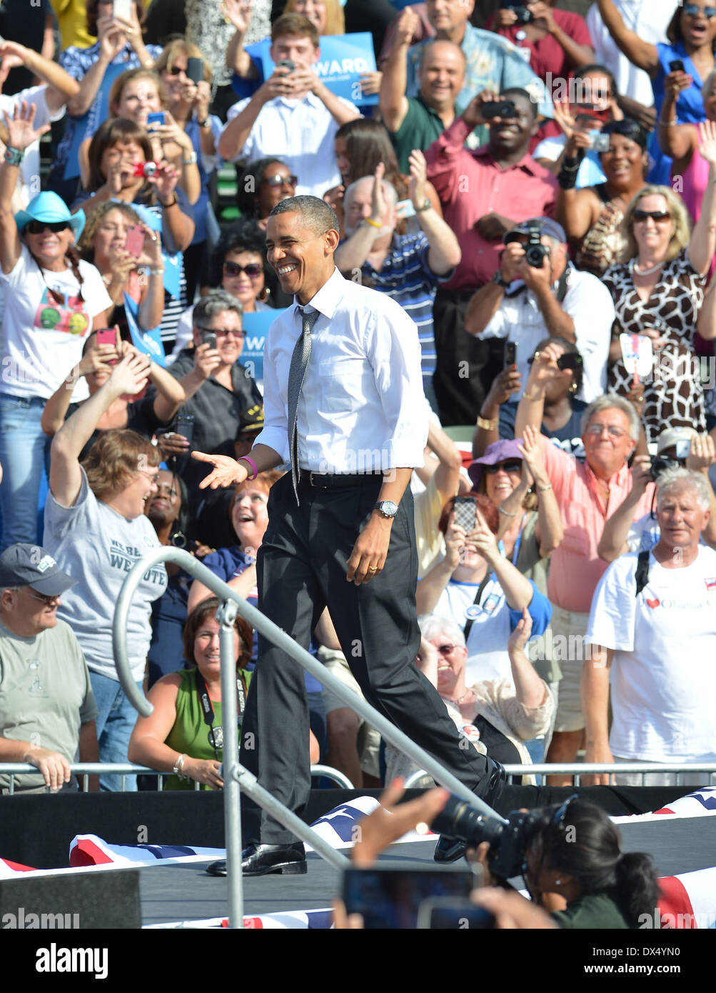 President Barack Obama speaks during a grassroots campaign event at ...