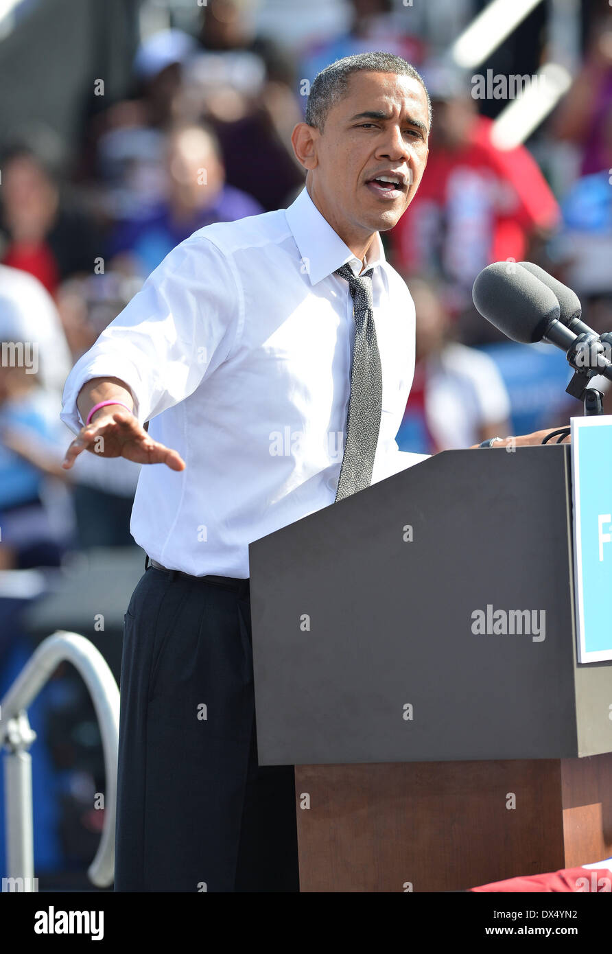 President Barack Obama speaks during a grassroots campaign event at ...