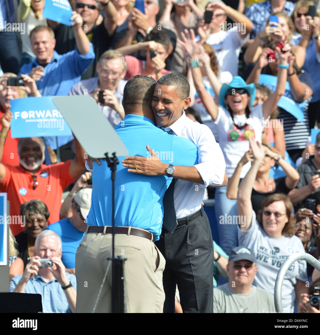 President Barack Obama speaks during a grassroots campaign event at ...