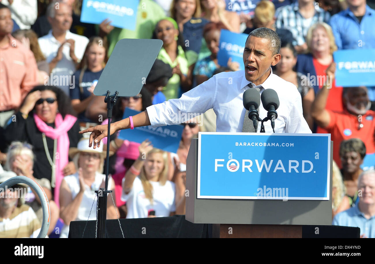 President Barack Obama speaks during a grassroots campaign event at ...