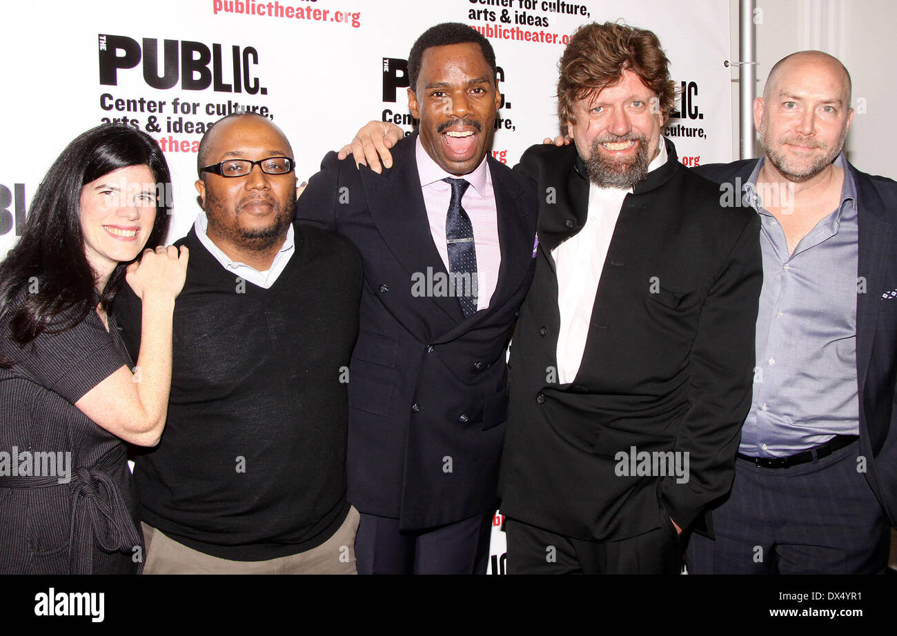 Mandy Hackett, Robert O'Hara, Colman Domingo, Oskar Eustis, and Patrick ...