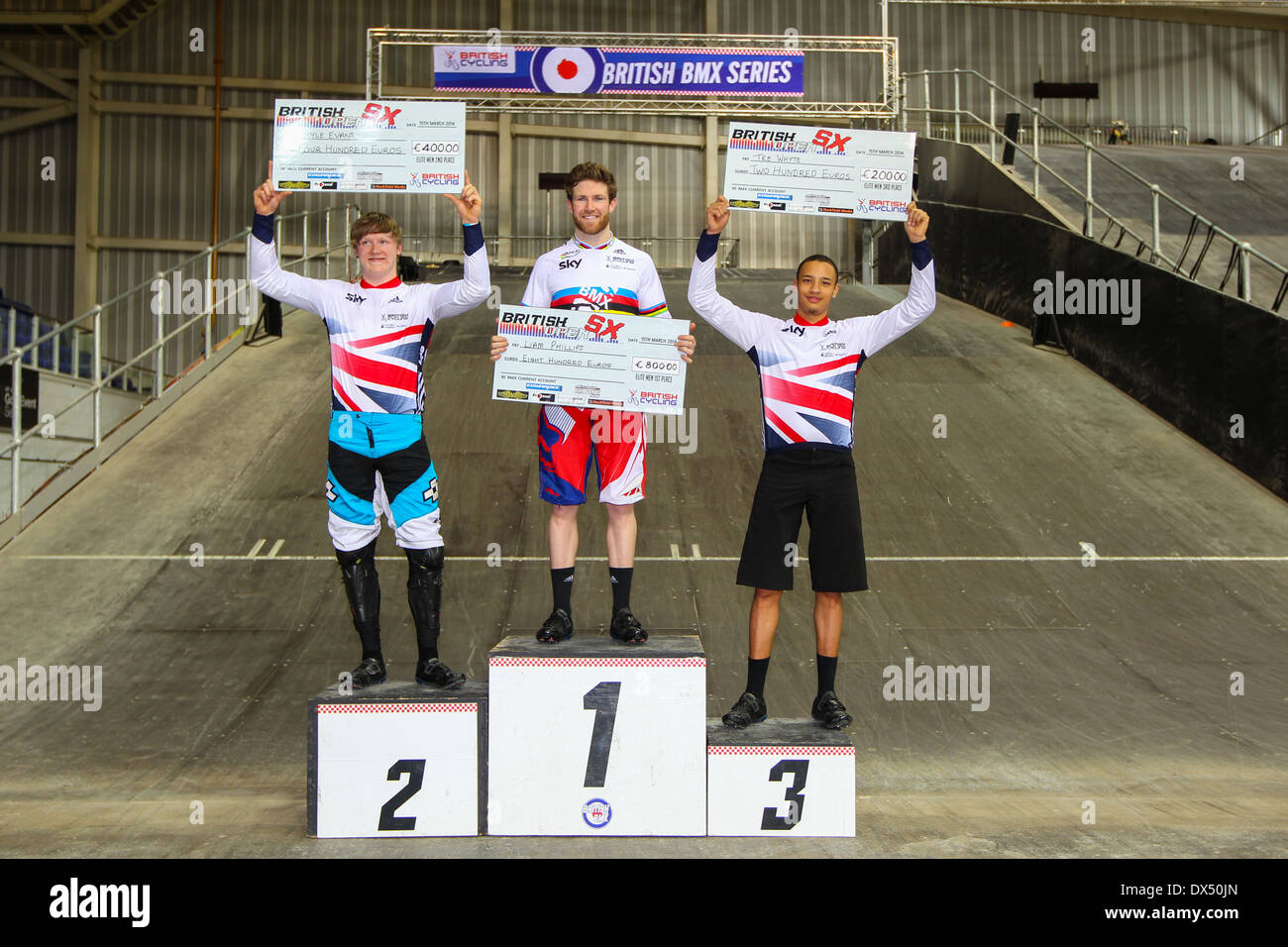 Team GB take all three places on the podium for the British SX Open ...