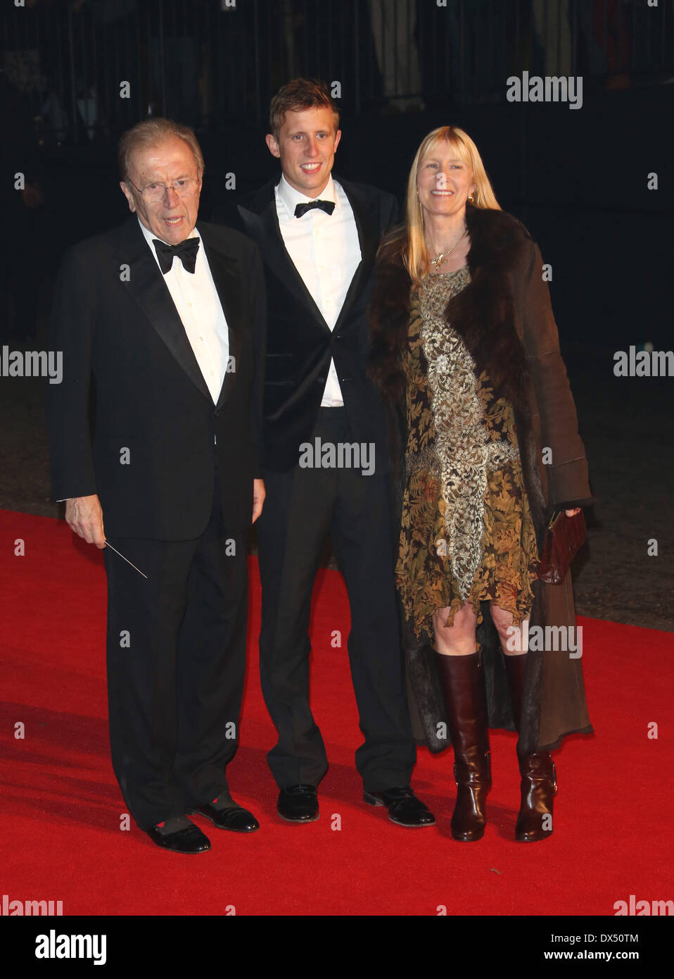 Sir David Frost and wife Lady Carina Fitzalan-Howard and son James Bond ...