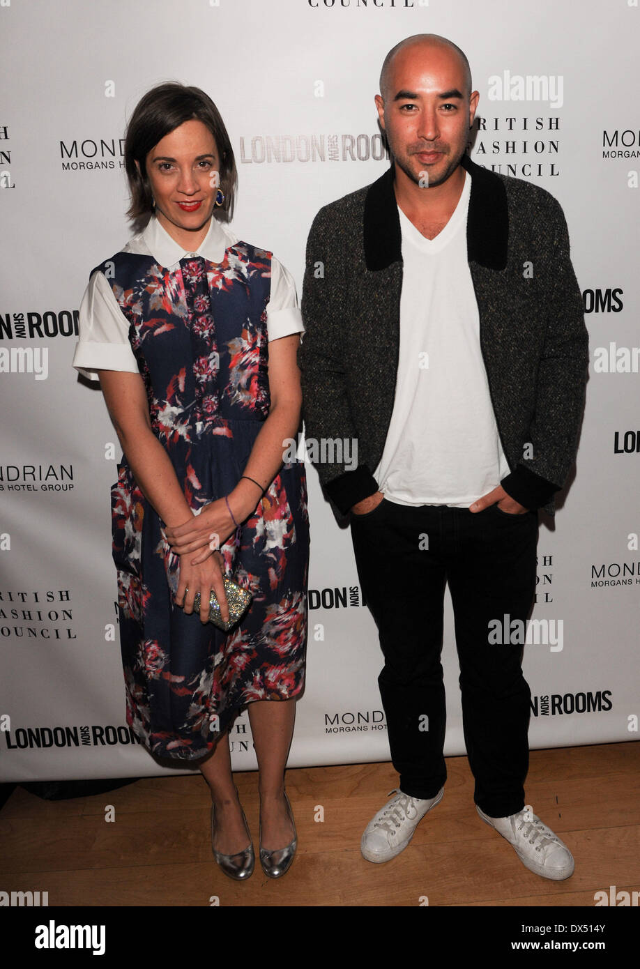 Erin Beatty and Max Osterweis The British Fashion Council Cocktail ...