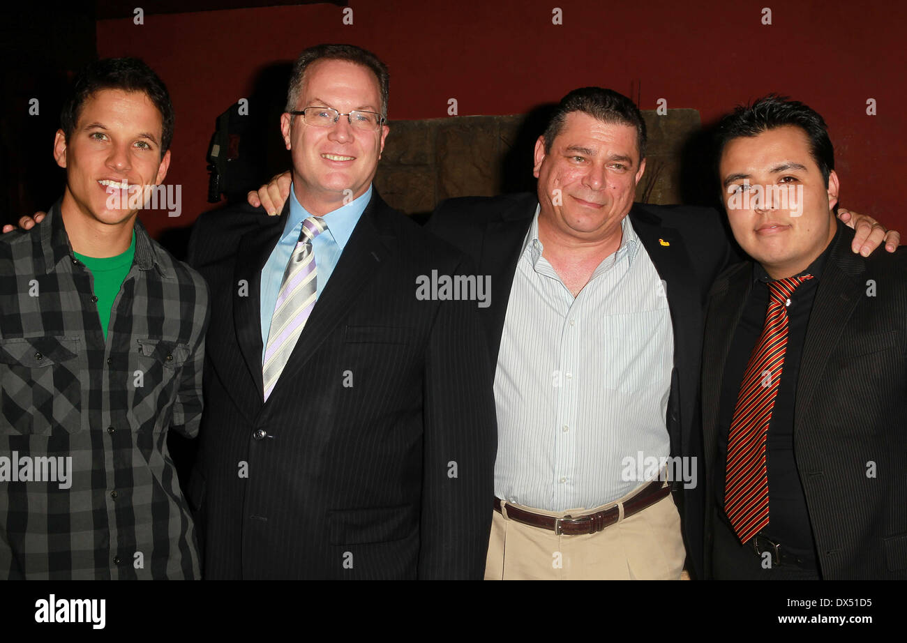 Mike C. Manning, WEHO Mayor Jeffrey Prang, Eric C. Bauman, Ari Ruiz ...