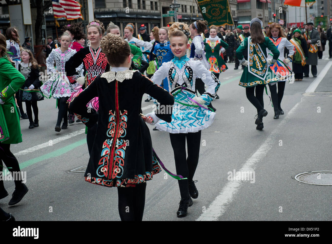 Manhattan, New York, USA. 17th Mar, 2014. Traditional Irish step ...
