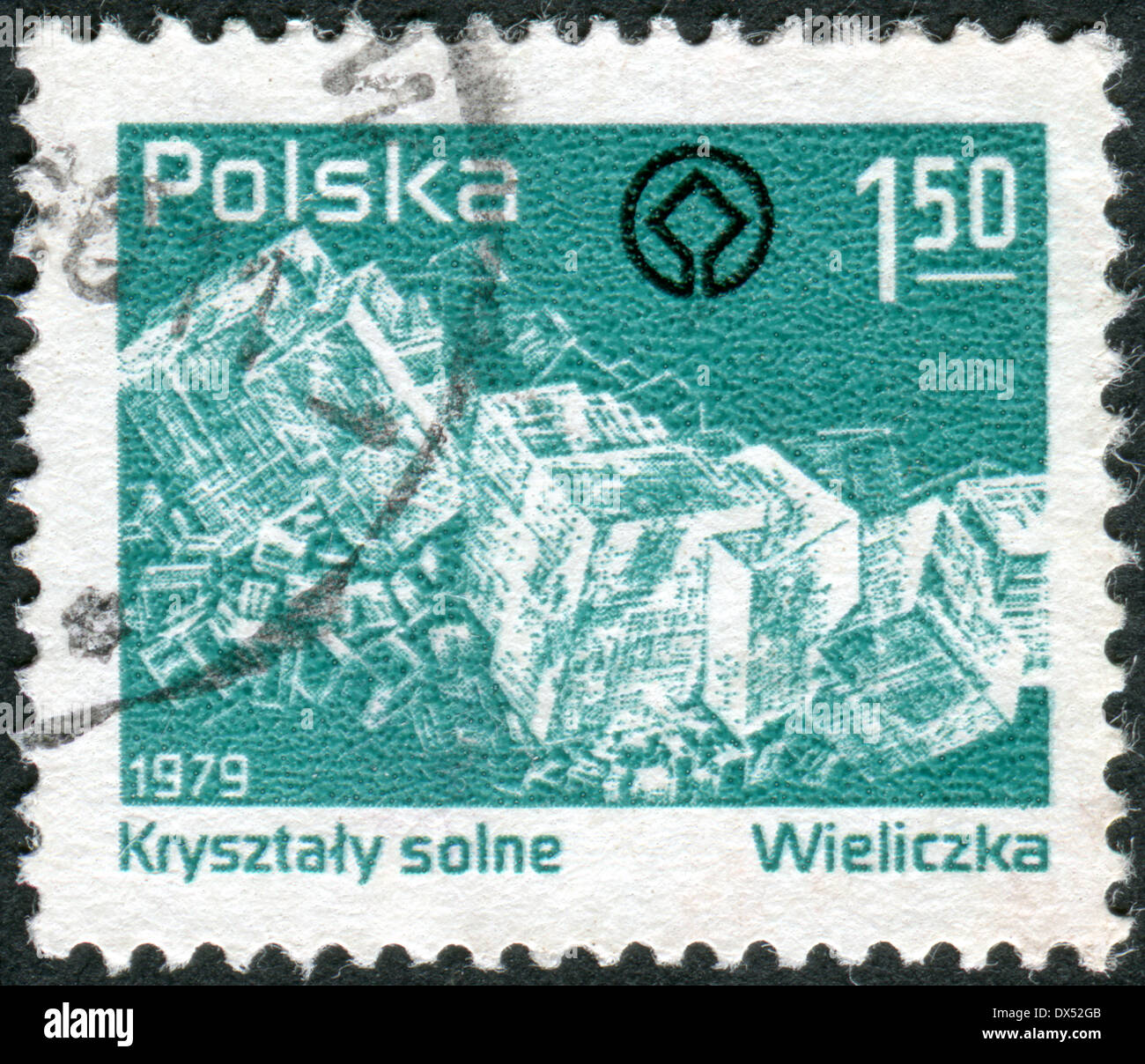 POLAND - CIRCA 1979: Postage stamp printed in Poland devoted Wieliczka ...
