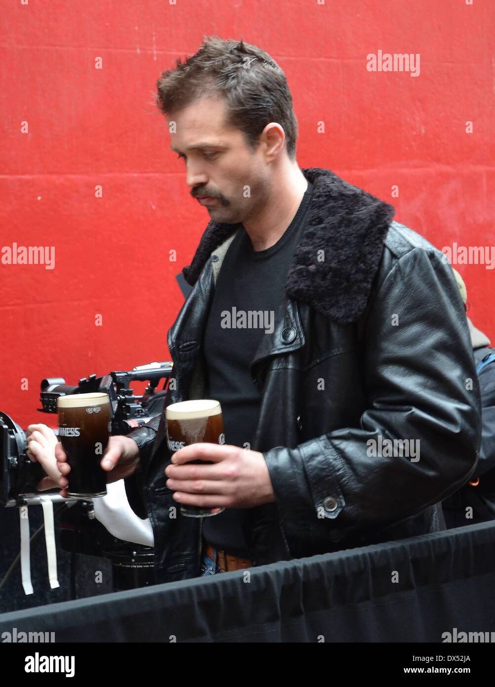 Emmett J Scanlan E4's Hollyoaks cast seen shooting scenes outside ...
