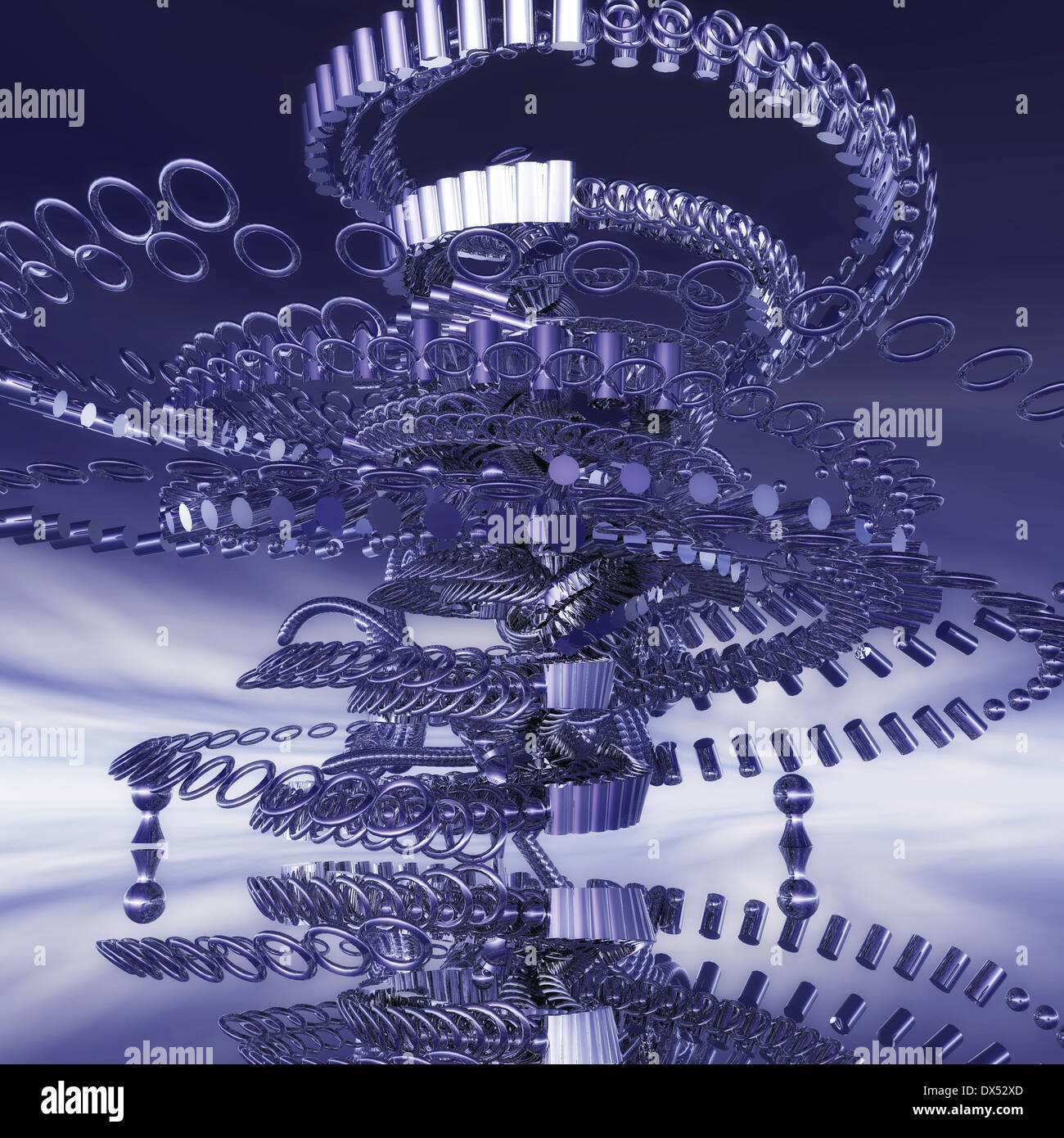 Digital Illustration of a Fractal Structure Stock Photo - Alamy