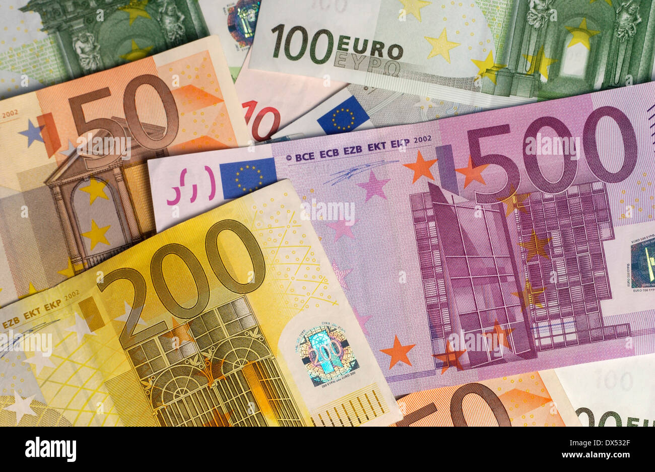 Euro bank notes Stock Photo - Alamy