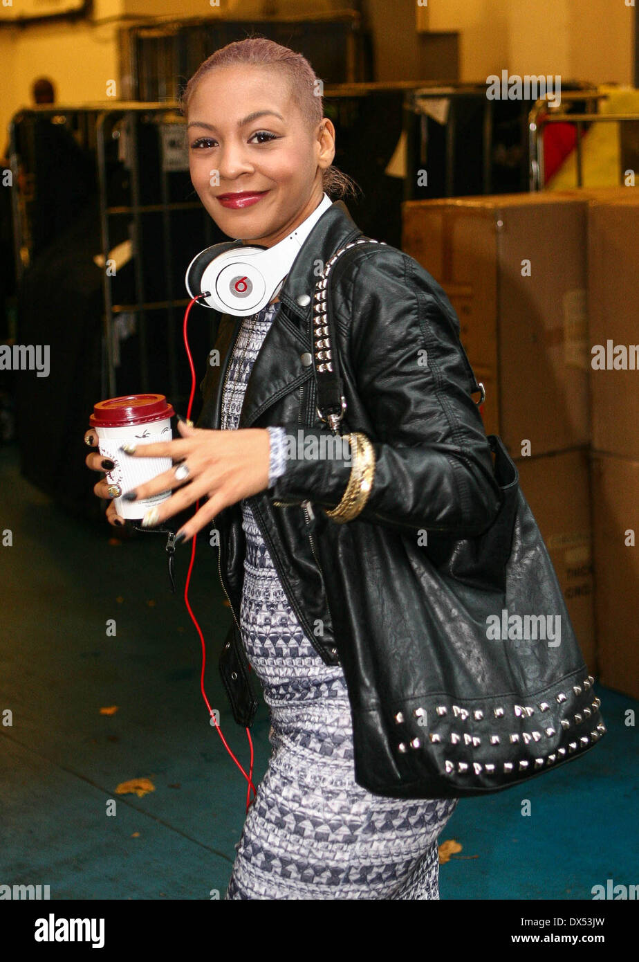 The X Factor finalist Jade Ellis looking fresh-faced outside her hotel ...