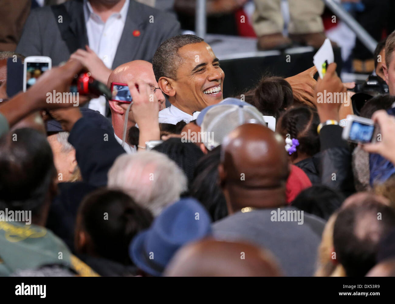 US President Barack Obama at the 'America Forward' grassroots event at ...