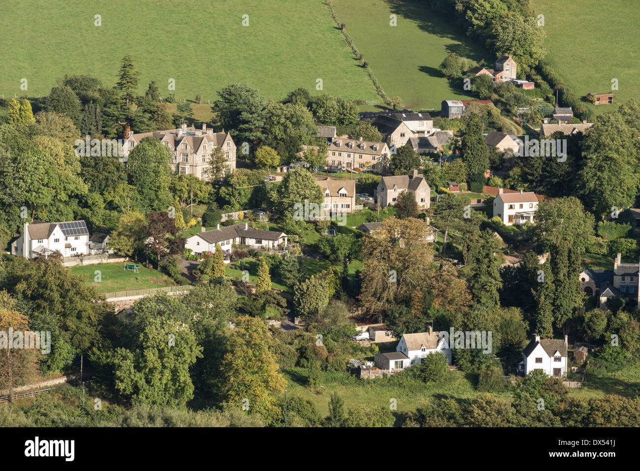 View over Golden Valley from Rodborough Common, Stroud, Gloucestershire ...