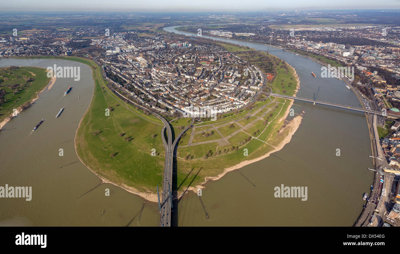 Rheinkniebrucke bridge hi-res stock photography and images - Alamy