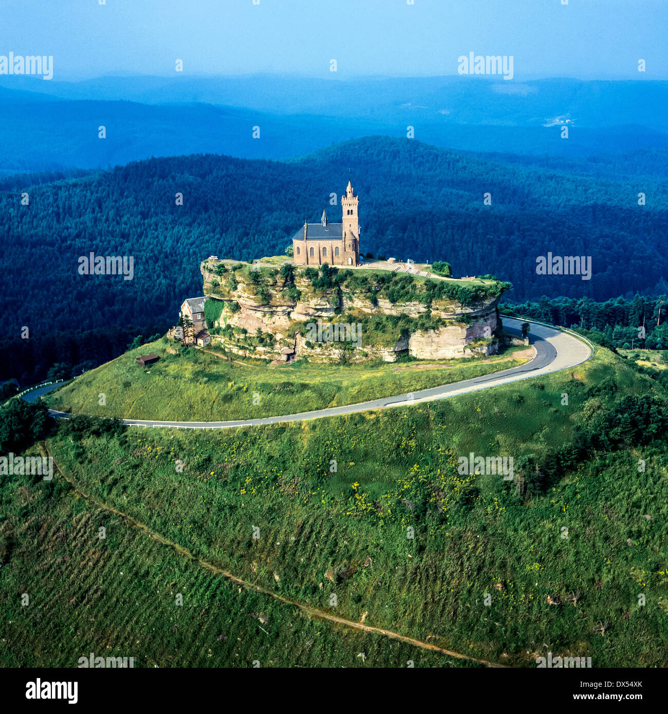 Aerial of Dabo rock Moselle Lorraine France Stock Photo - Alamy