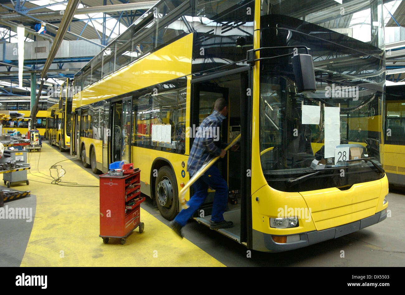 BVG bus workshop Stock Photo - Alamy