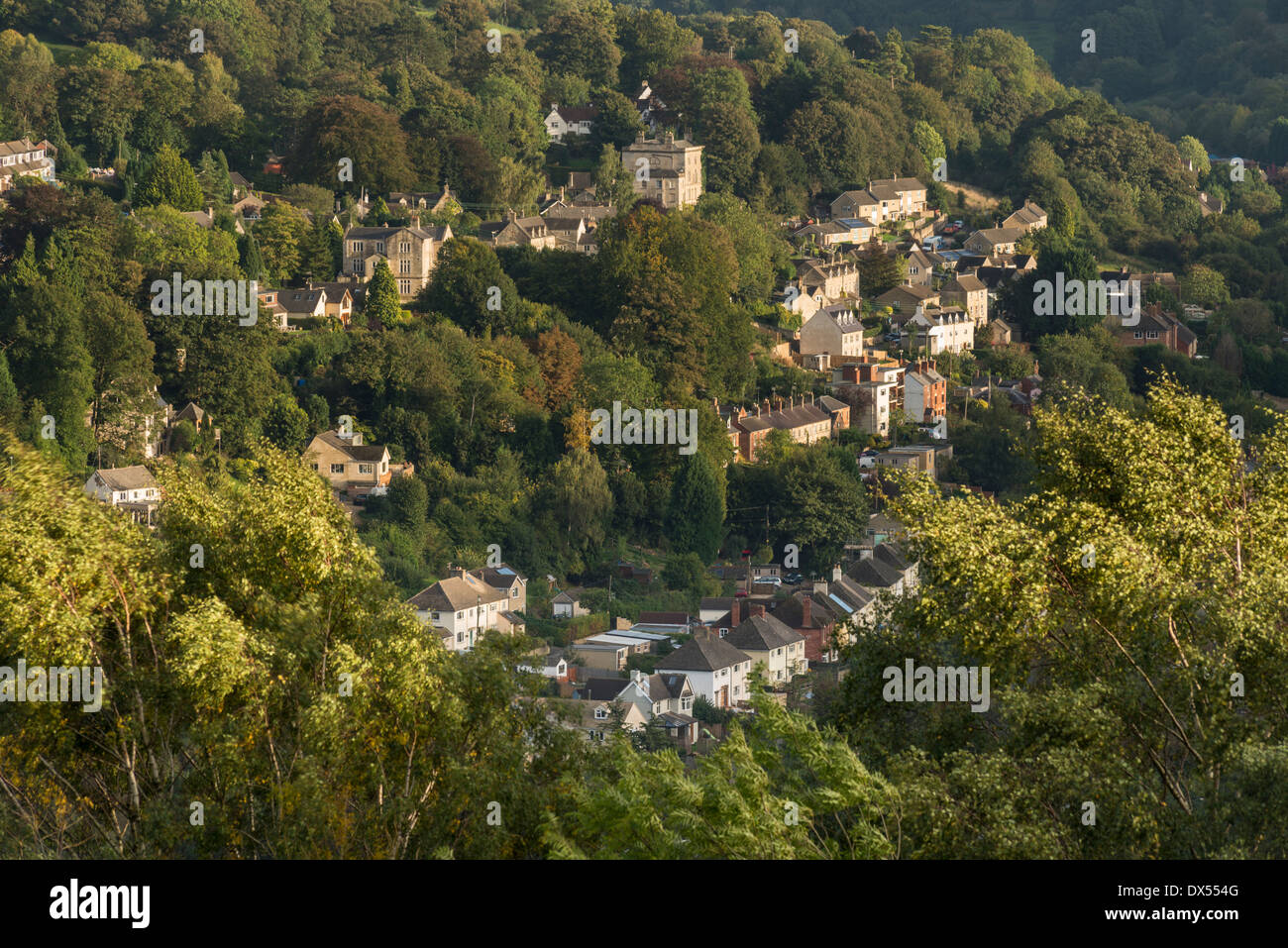 View over Golden Valley from Rodborough Common, Stroud, Gloucestershire ...