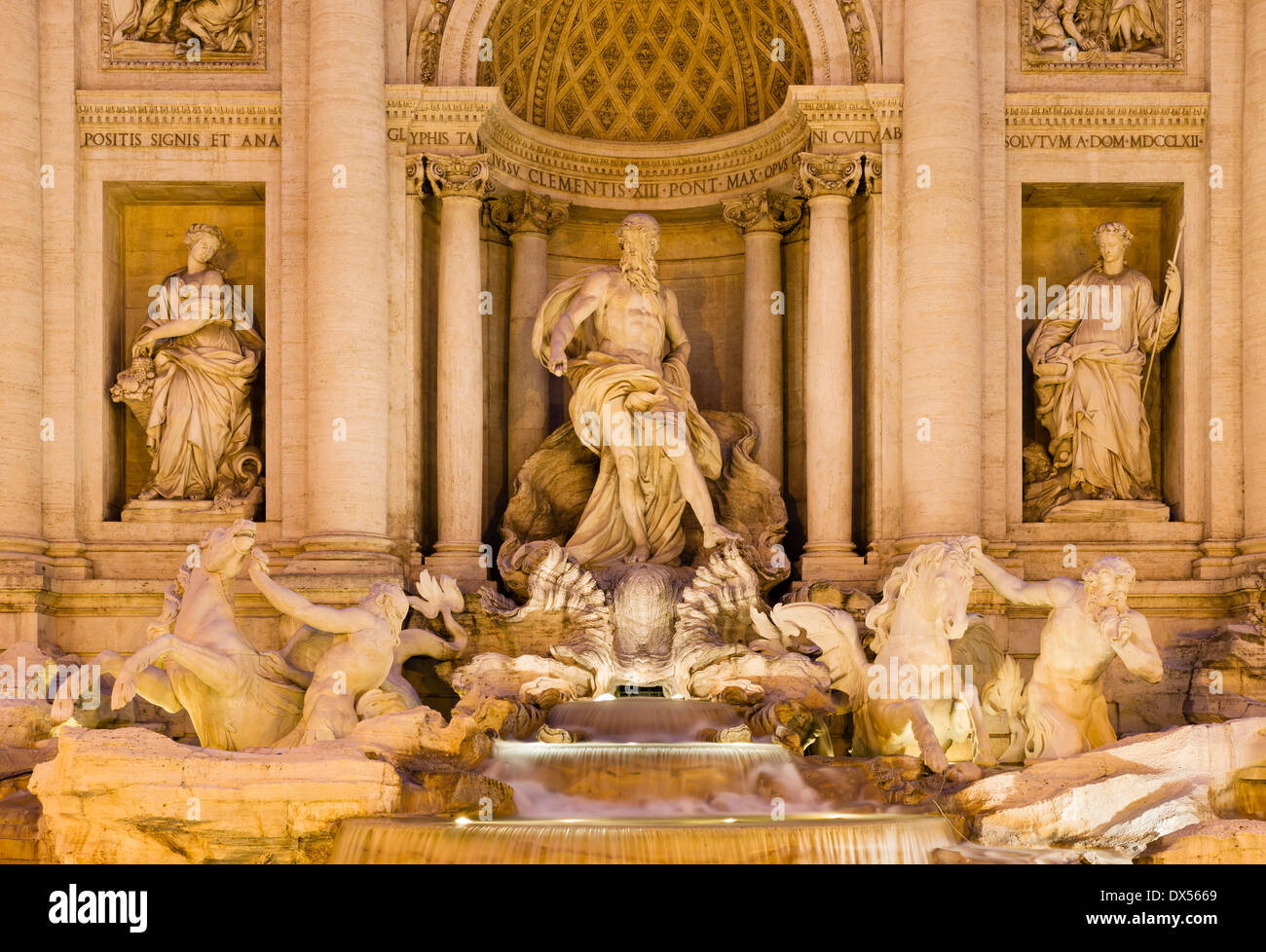Oceanus by Pietro Bracci, Trevi Fountain, Fontana di Trevi, design by ...