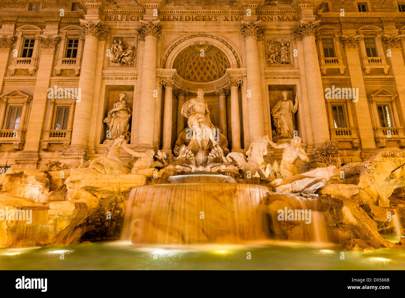 Trevi Fountain, Fontana di Trevi, design by Nicola Salvi, 1732-1762 ...