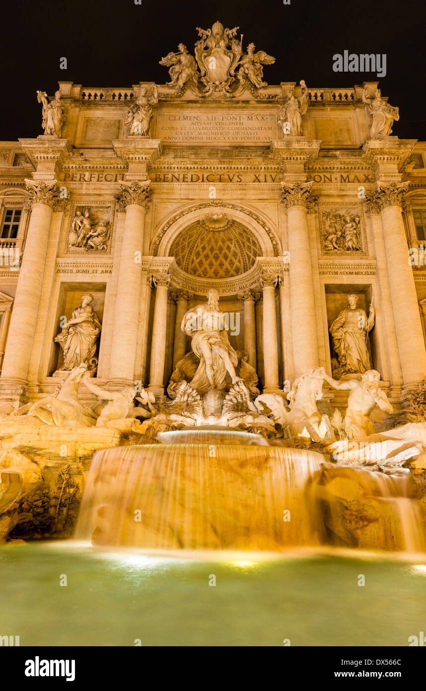 Oceanus by Pietro Bracci, Trevi Fountain, Fontana di Trevi, design by ...