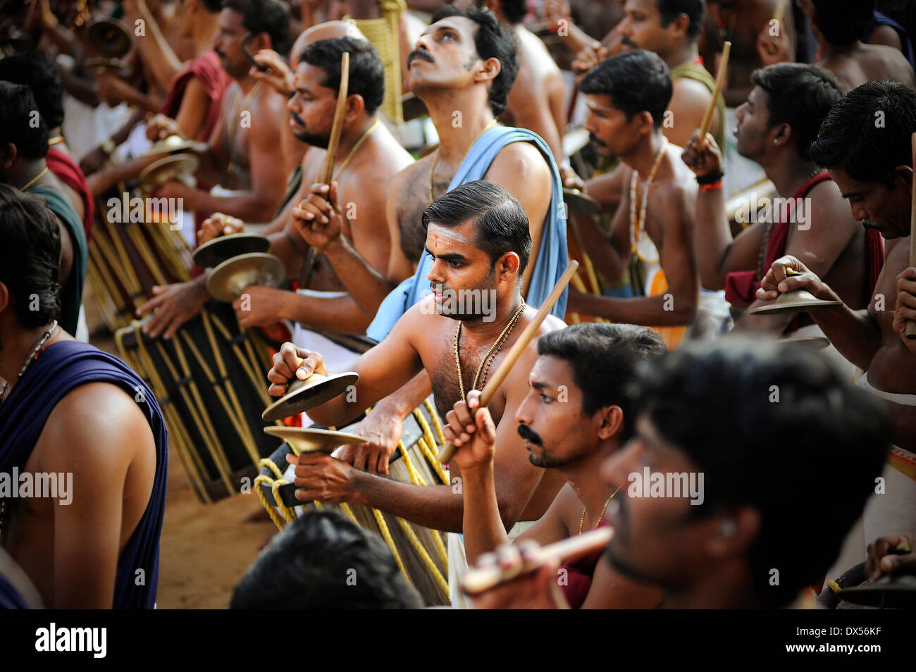 Indian musicians playing traditional instruments hi-res stock ...
