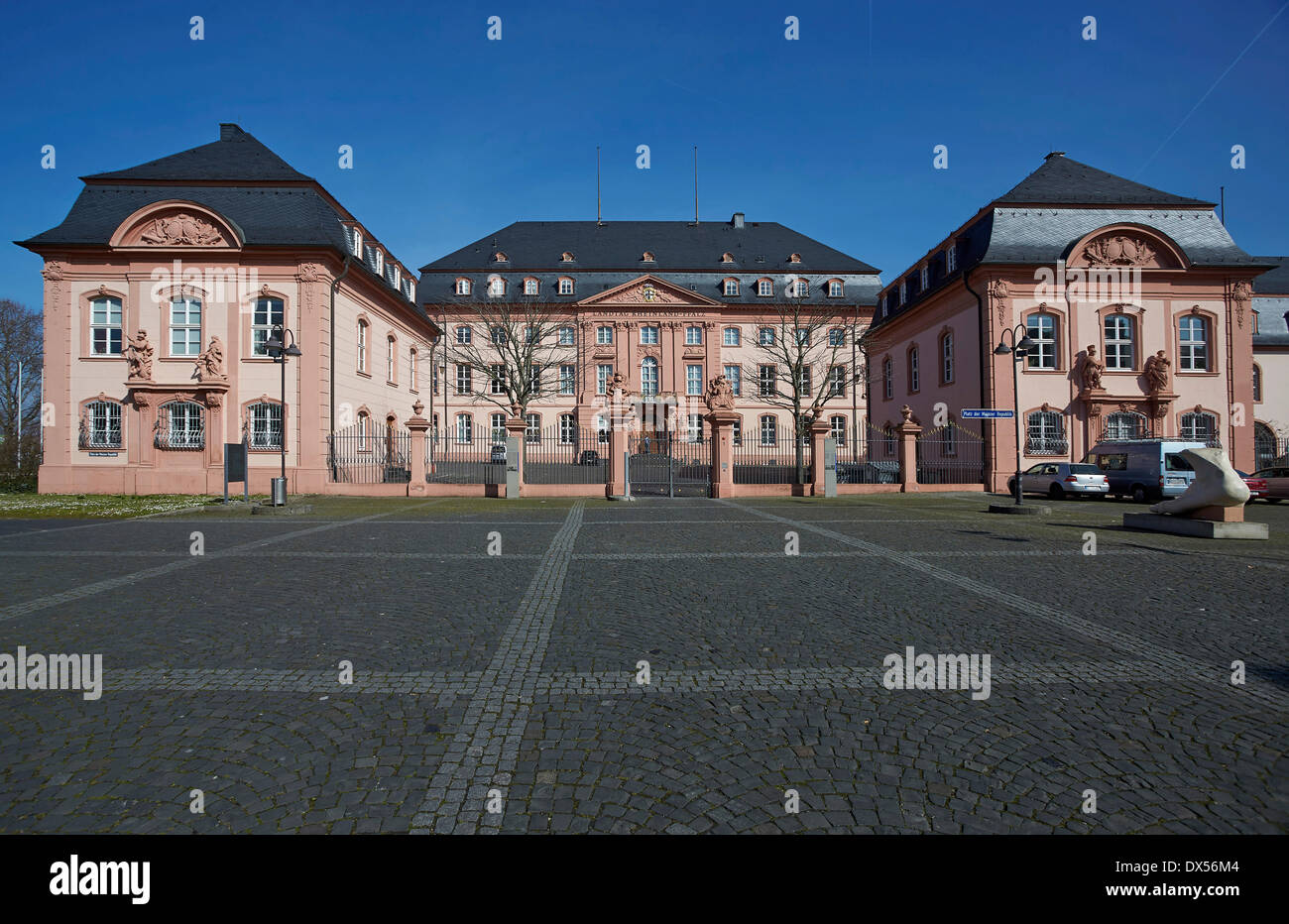 Landtag building, state parliament, Mainz, Rhineland-Palatinate ...