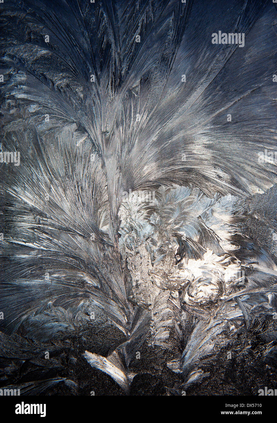 Frost pattern close up hi-res stock photography and images - Alamy