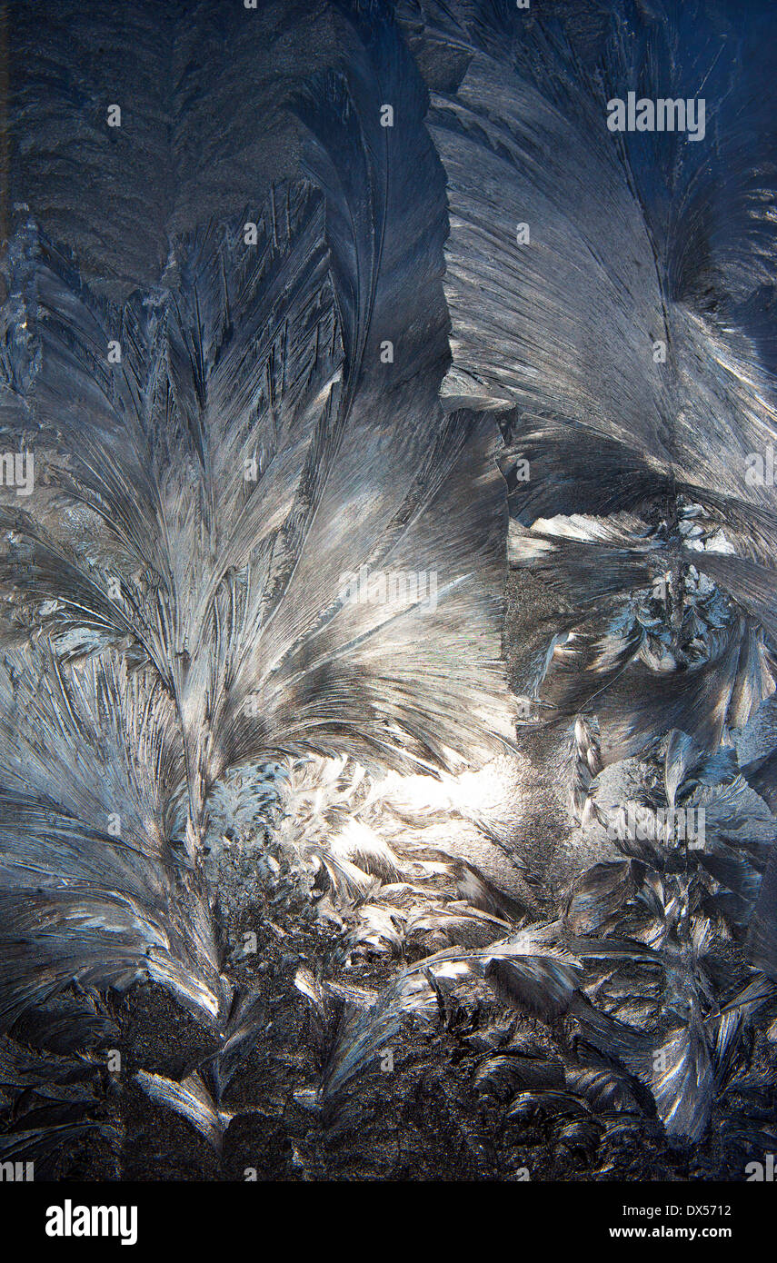 Frost pattern close up hi-res stock photography and images - Alamy