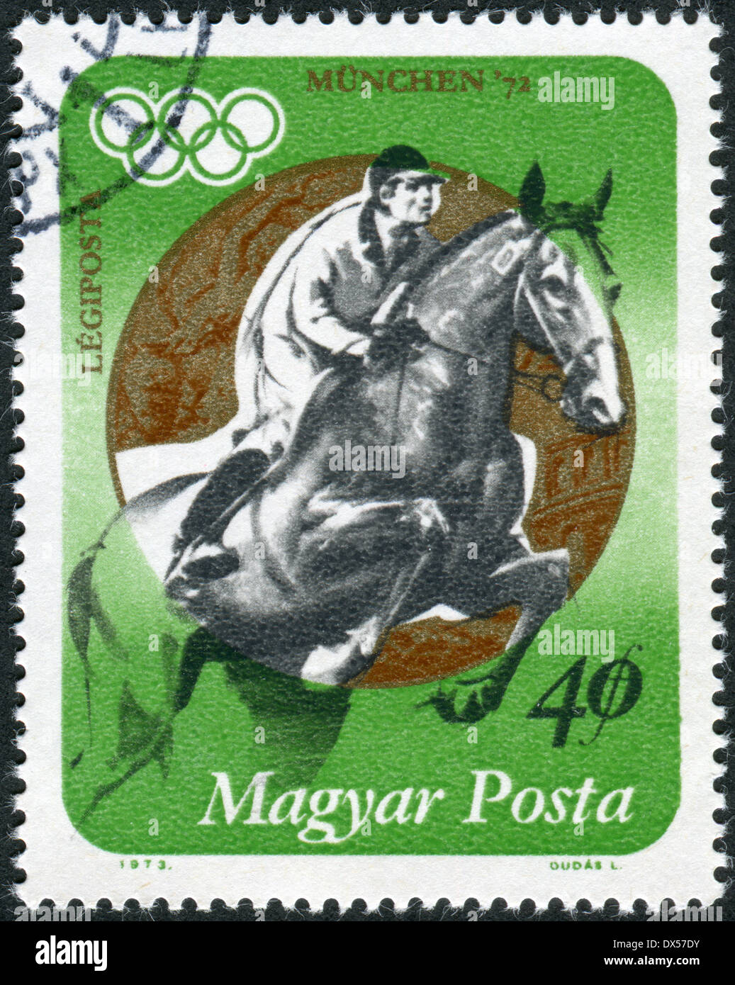 Postage stamp printed in Hungary, shows Andras Balczo is a Hungarian ...