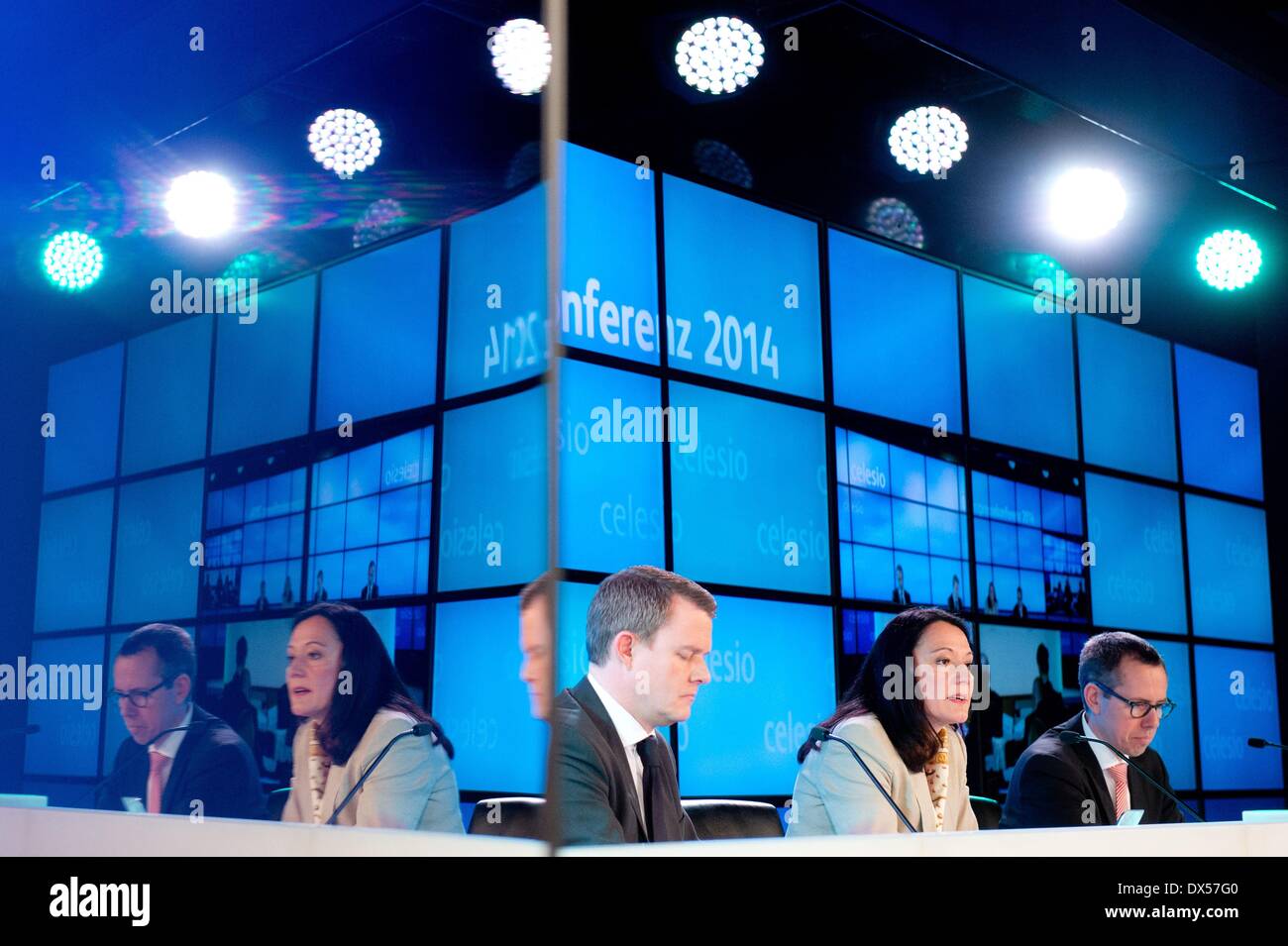 Stuttgart, Germany. 18th Mar, 2014. Company spokesperson and financial ...