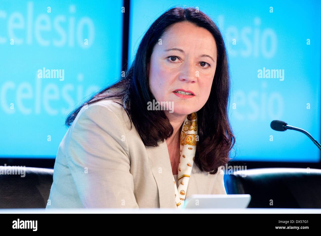 Stuttgart, Germany. 18th Mar, 2014. Celesio company spokesperson and ...