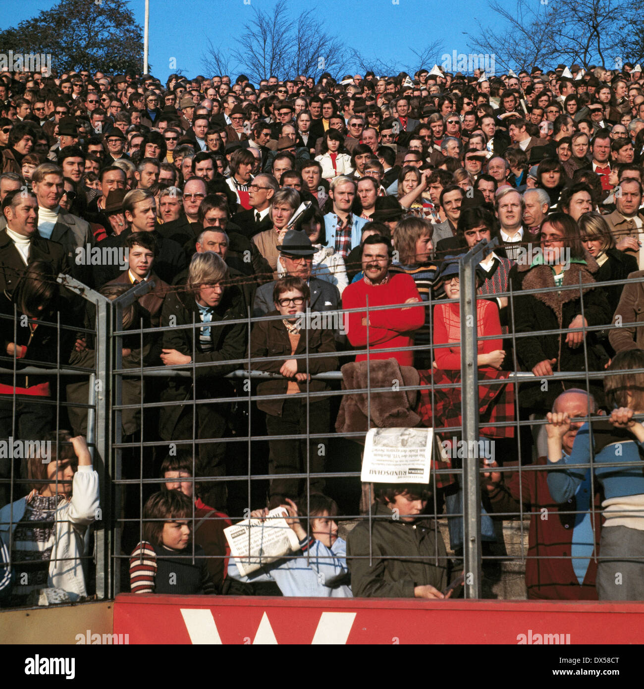 Football stadium with fans 1970's hi-res stock photography and images ...