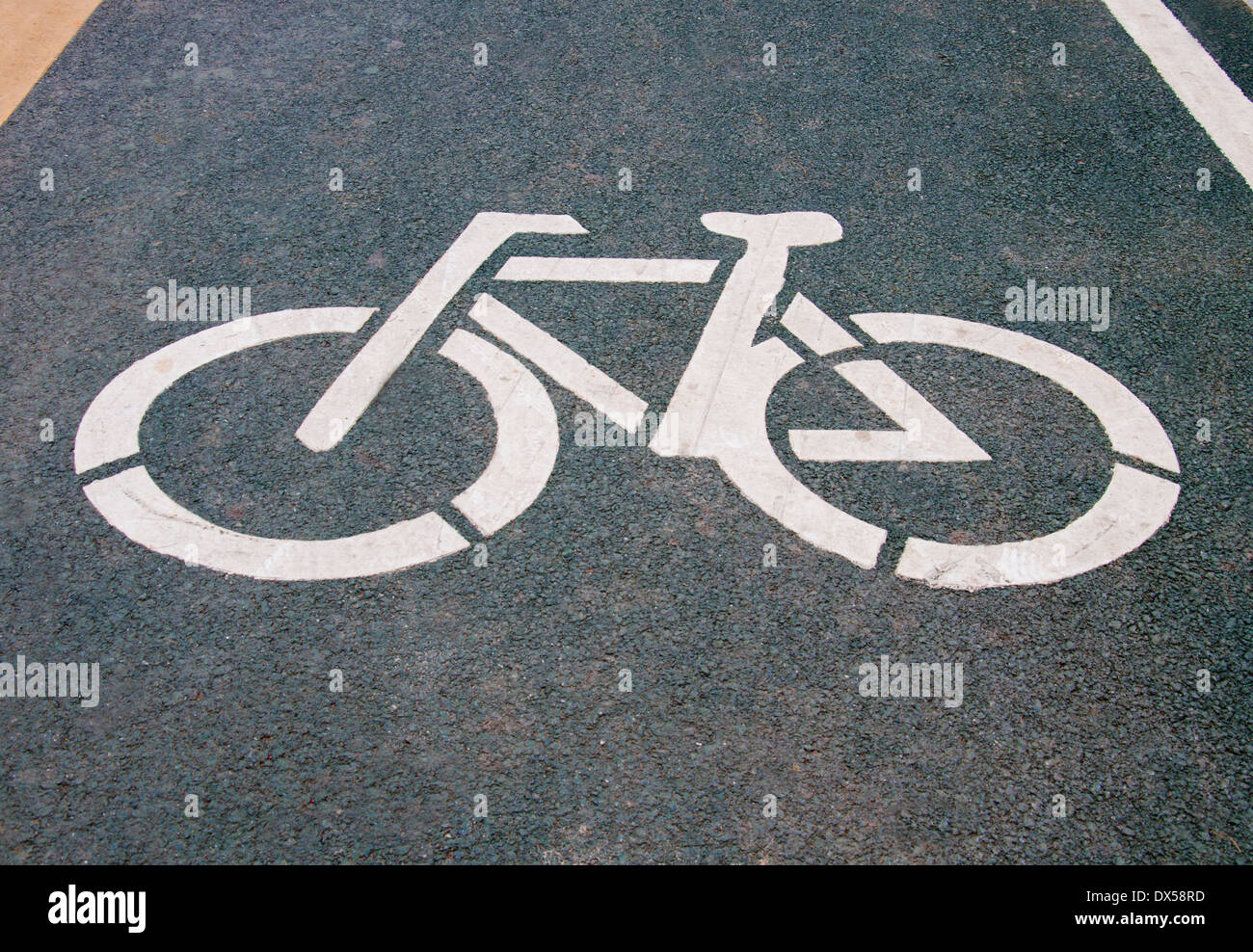 road bike path sign Stock Photo - Alamy