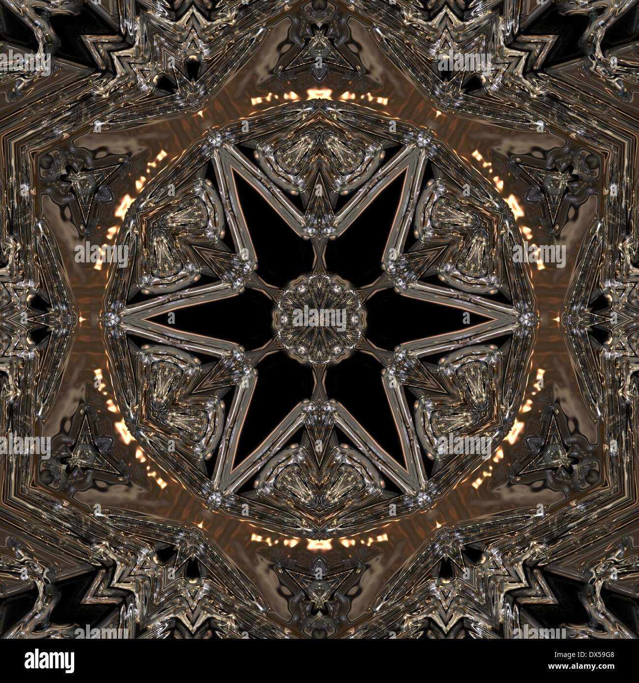 Wonderful abstract illustrated glass object Stock Photo - Alamy