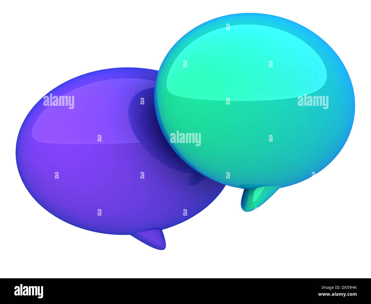 Dialog symbol (done in 3d, isolated Stock Photo - Alamy