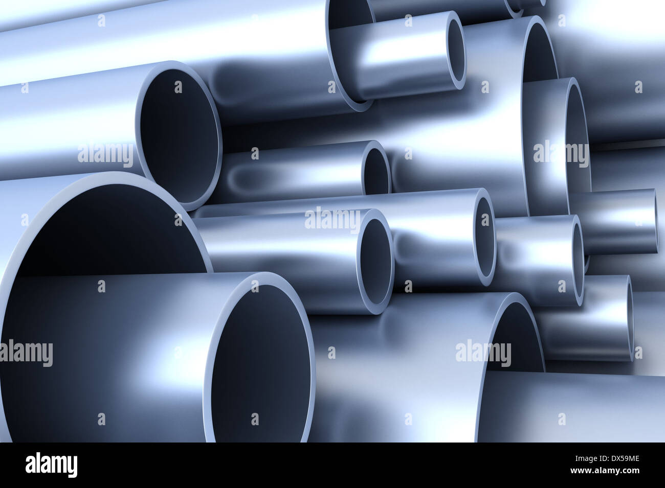 Steel Pipe, metal-roll (done in 3d Stock Photo - Alamy