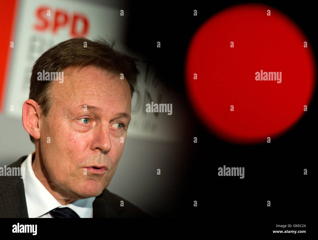 Berlin, Germany. 18 March 2014. Thomas Oppermann, the chairman of the ...