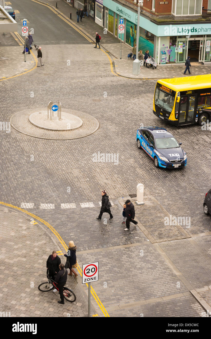 new roundabout on Talbot rd Blackpool Stock Photo - Alamy