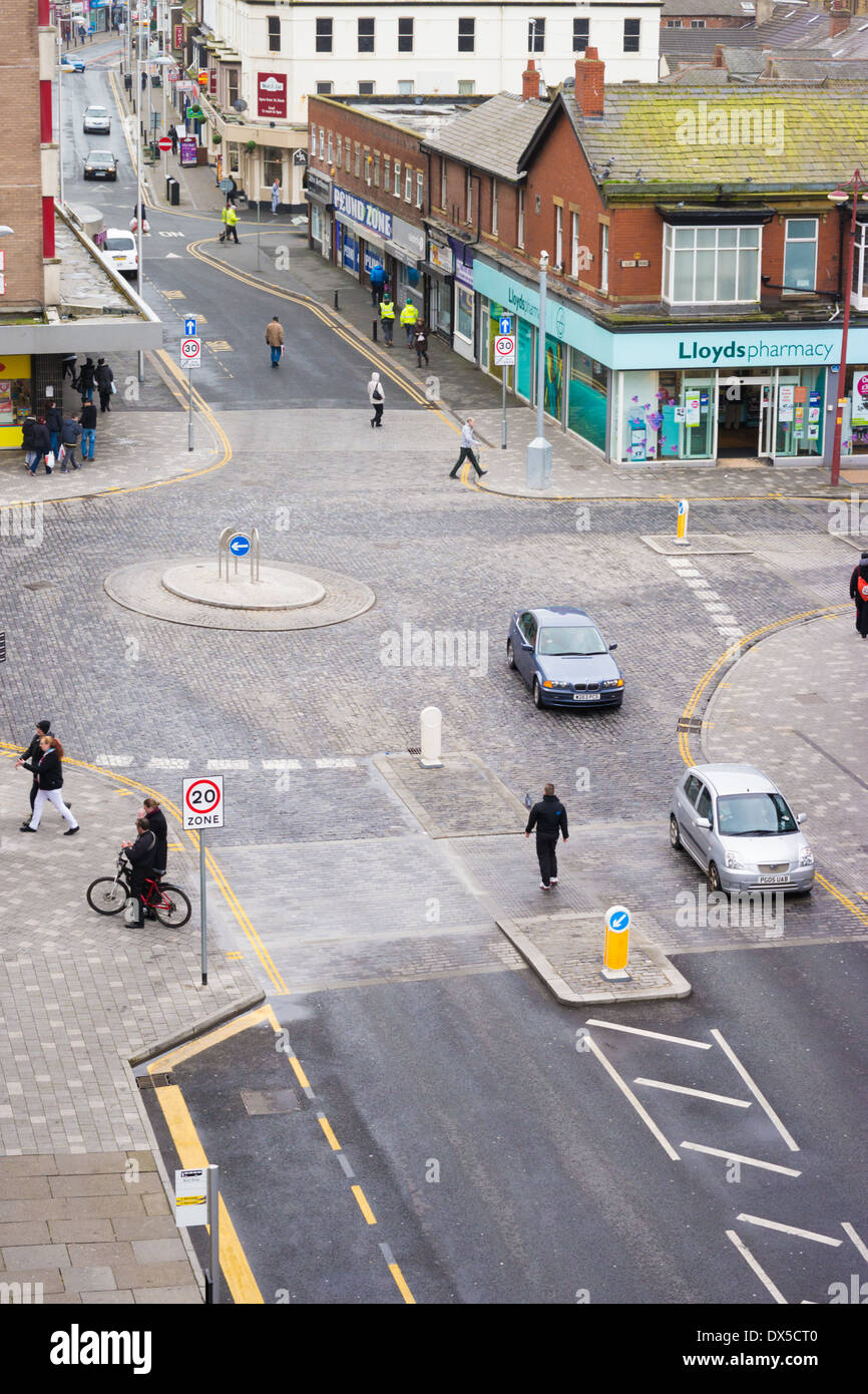 new roundabout on Talbot rd Blackpool Stock Photo - Alamy