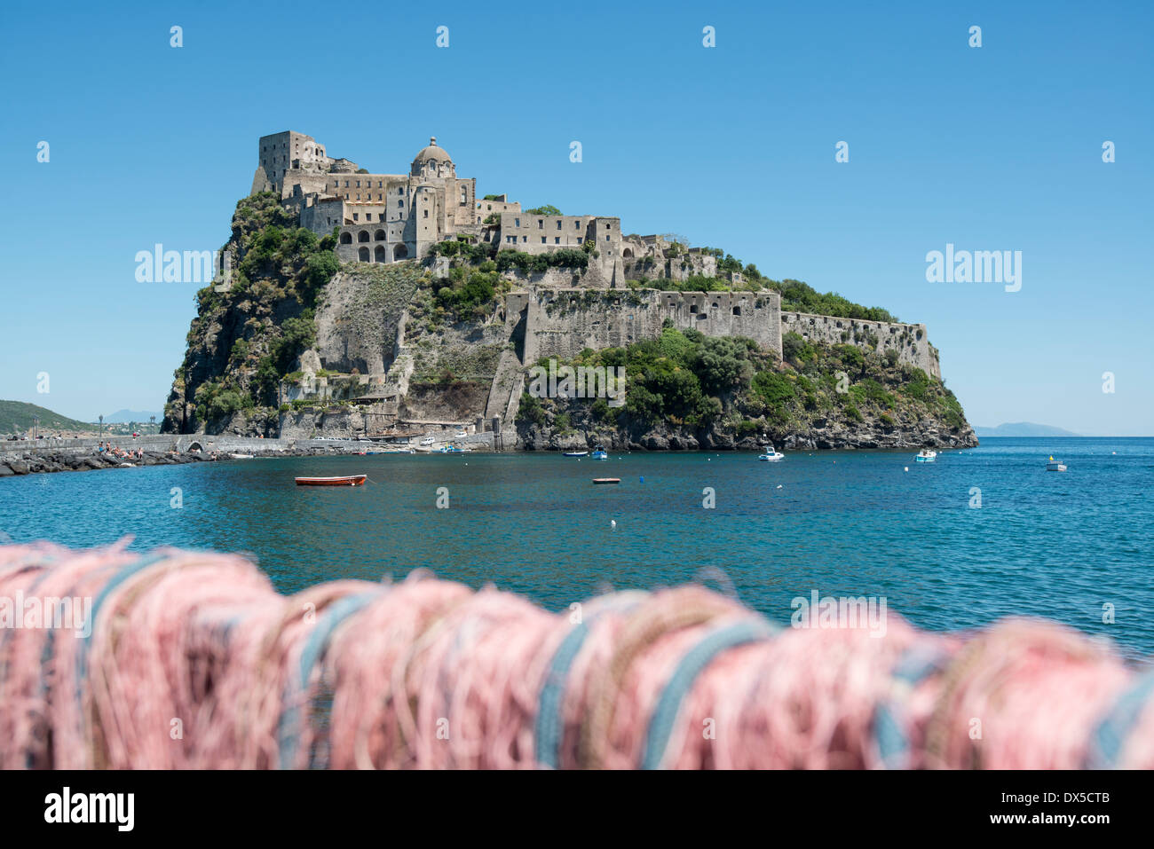 Ischia, Aragonese Castle, Ischia ponte, Italy Stock Photo - Alamy