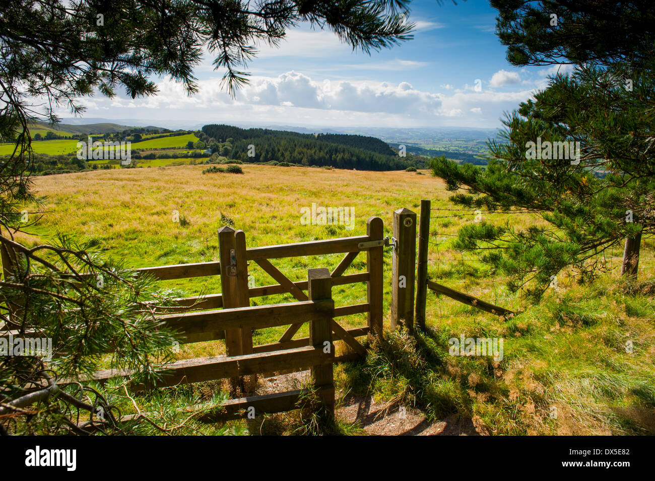 The view from Bromlow Callow, Bromlow, Shropshire, England Stock Photo ...