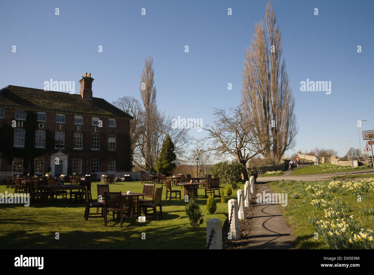 Atcham pedestrian bridge hi-res stock photography and images - Alamy