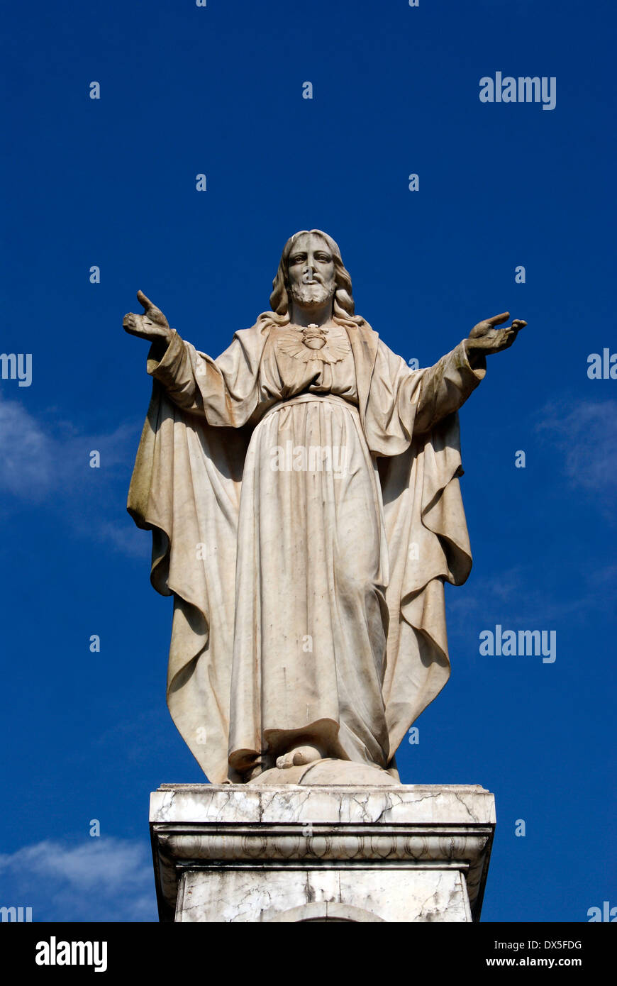 Jesus Christ statue ruins on Old Goa Churches at UNESCO World Heritage ...